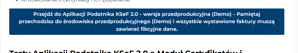 Logowanie do KSeF (profilem zaufanym) - Symfonia ERP Handel - Symfonia ...